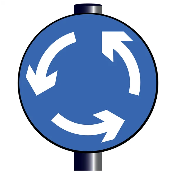 Roundabout road sign Vector Art Stock Images | Depositphotos