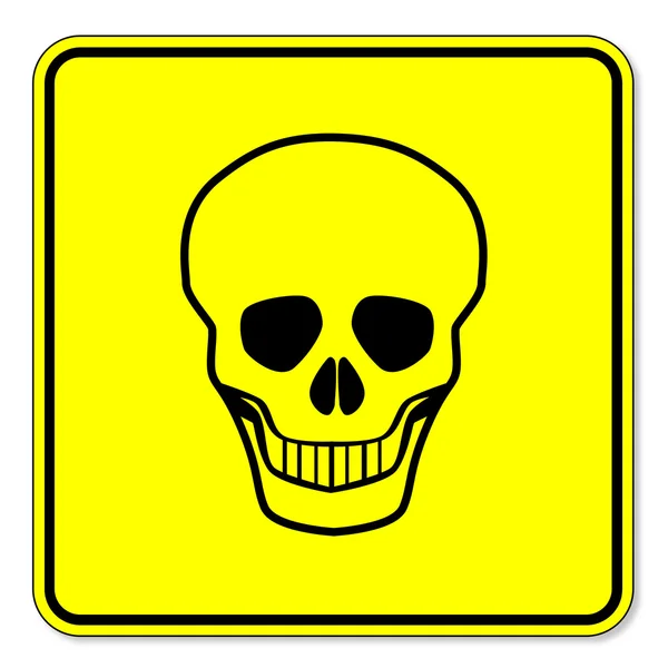 Danger sign. Skull and crossbones. Vector illustration — Stock Vector ...