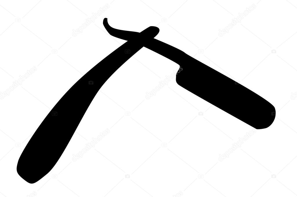 Cut Throat Razor Silhouette By Bigalbaloo Stock, 44% OFF