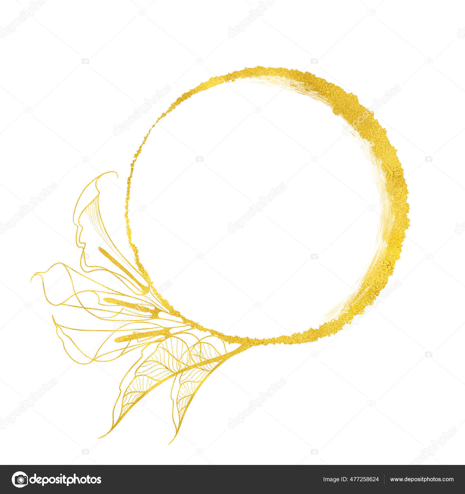 Luxury Minimalistic Design Modern Gold Invitation Frame Invitation ...