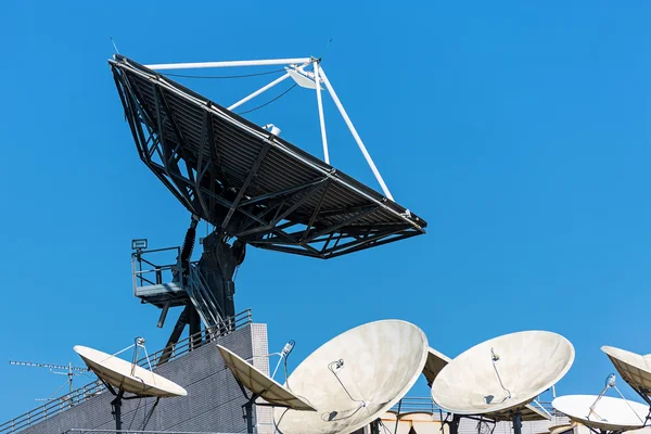 Satellite communication dishes tower Stock Photos, Royalty Free ...