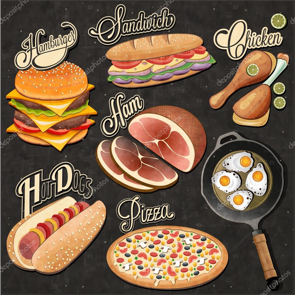 Vintage Food Illustrations