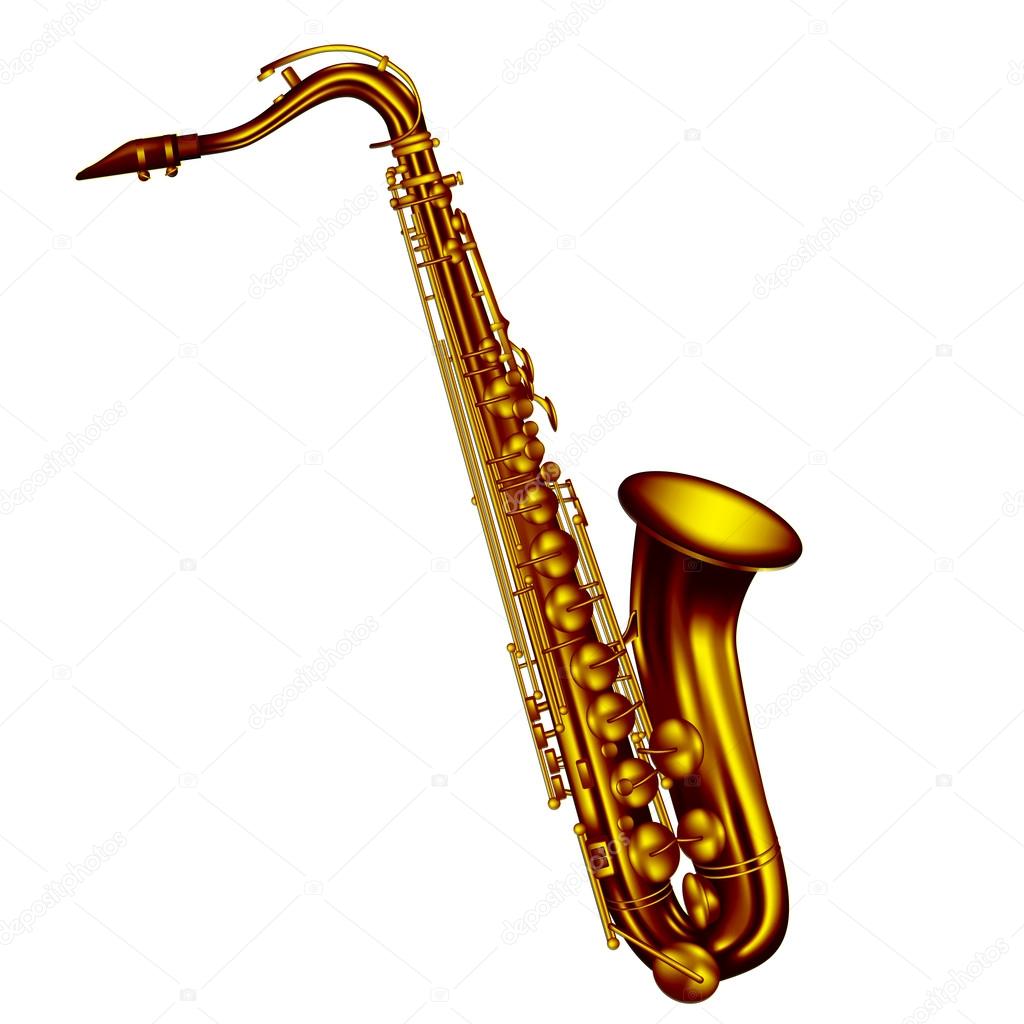 Tenor saxophone Stock Vector Image by ©Route55 #59188949
