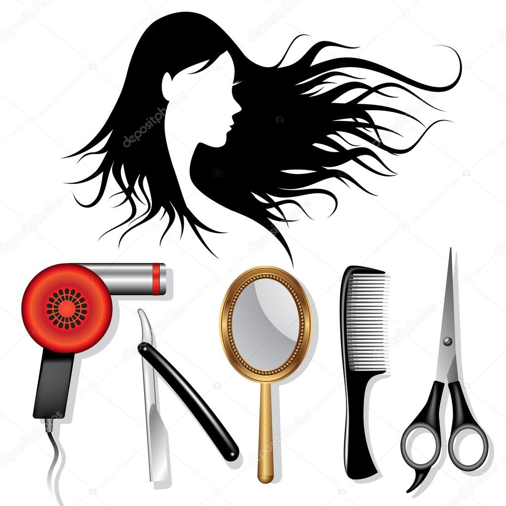 Hair styling tools — Stock Vector © Route55 #78013752 Hair styling tools — Stock Vector © Route55 #78013752