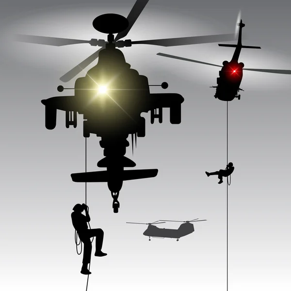 Army Helicopter Silhouette