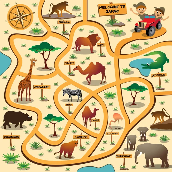 Mole and molehill maze game Stock Vector Image by ©Route55 #87317960