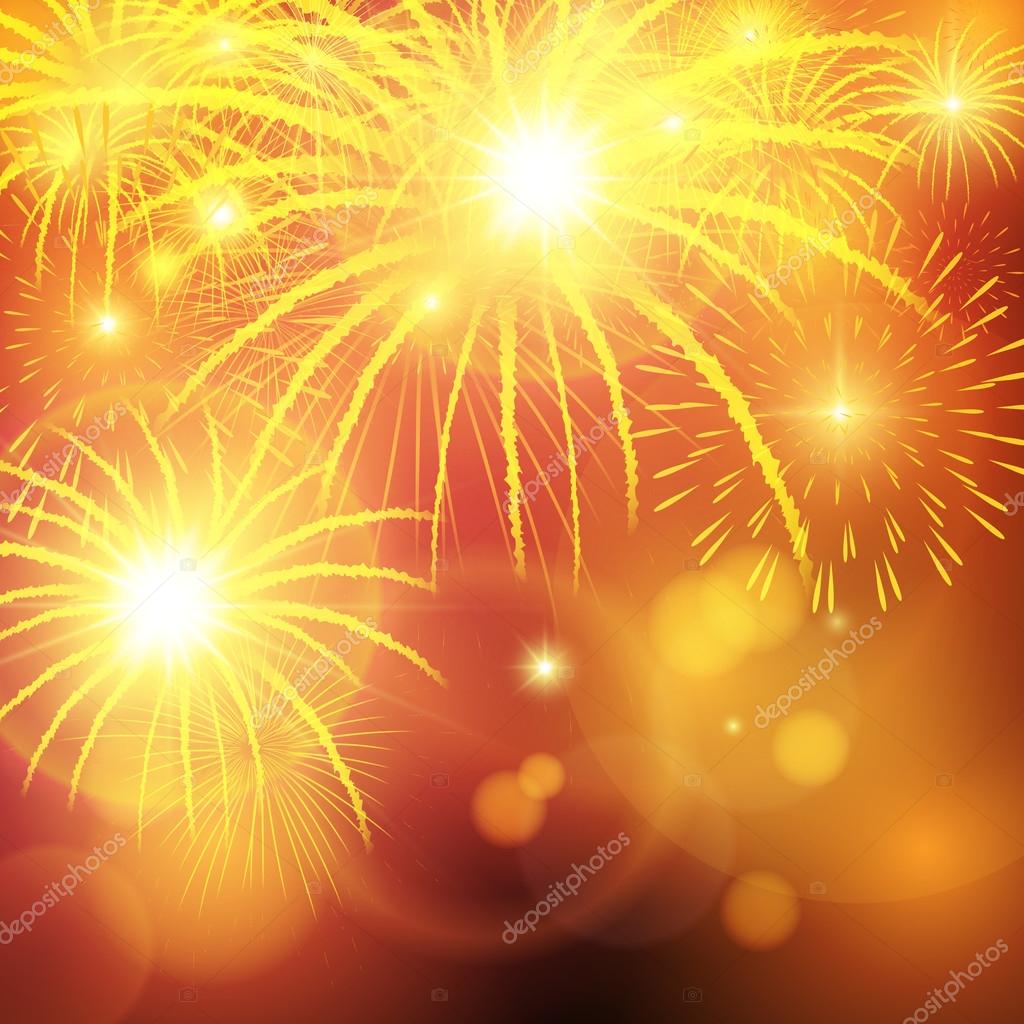 Bright festive fireworks Stock Vector Image by ©Route55 #90925214