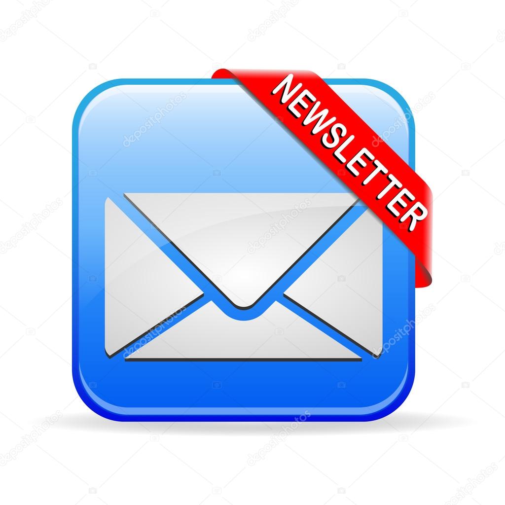 Newsletter Button Blue Stock Photo by ©marog-pixcells 53091399