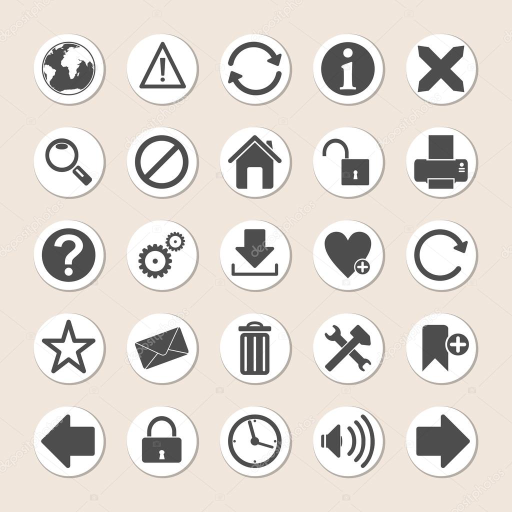 Browser And Toolbar Icons — Stock Photo © marog-pixcells #53091733