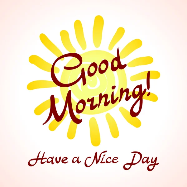 The winking sun. Have a nice day vector card Stock Vector Image by ...