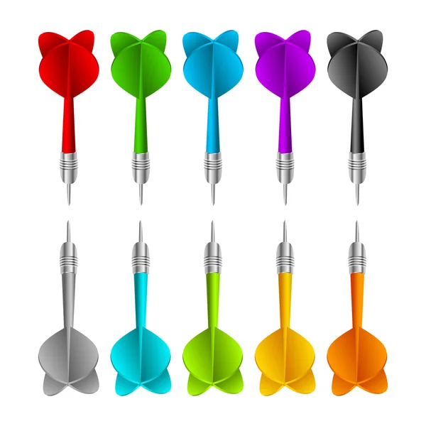 Blue Dart on Red Target Close-up vector Stock Vector Image by ...