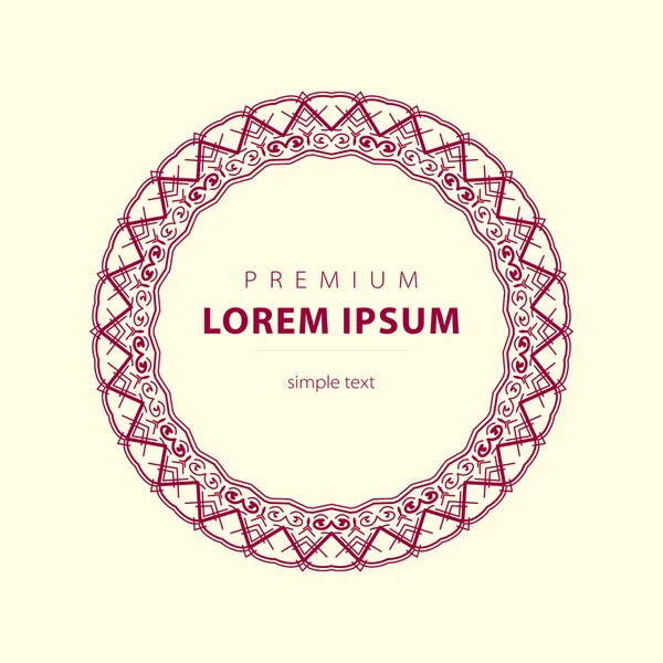 Vector set abstract frames logo templates line style Stock Vector Image ...