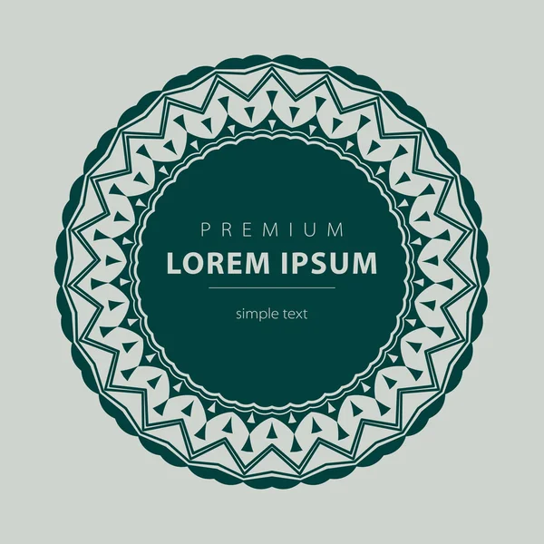 Vector set abstract frames logo templates line style Stock Vector Image ...