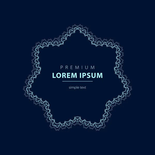 Vector set abstract frames logo templates line style Stock Vector by ...