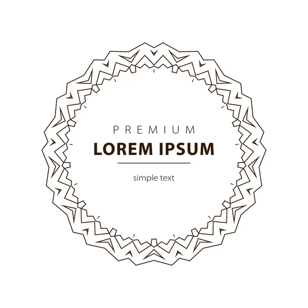 Vector set abstract frames logo templates line style Stock Vector Image ...