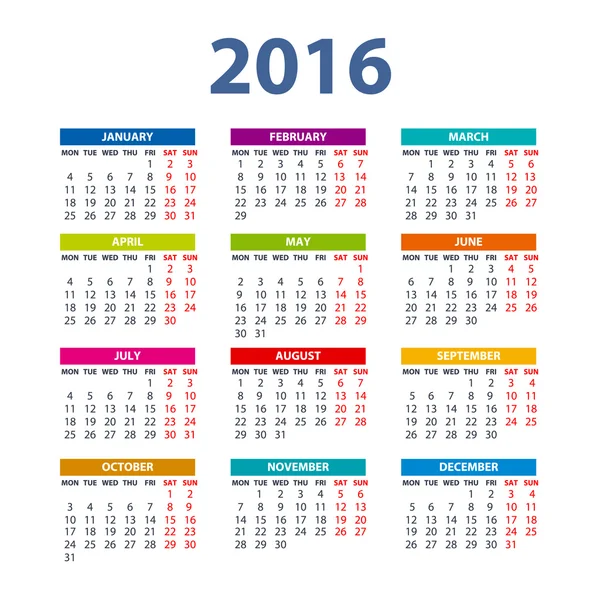 Calendário 2016 Fotos de Stock, Calendário 2016 Imagens sem royalties ...