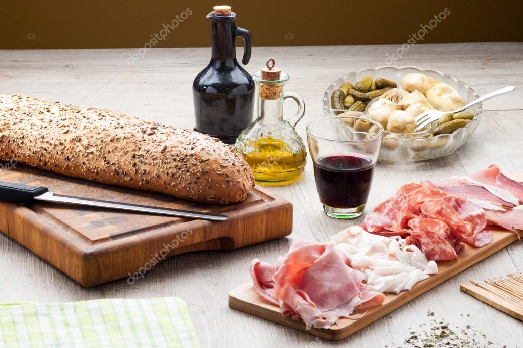 Cold cuts with bread Stock Photo by ©vpardi 66963765