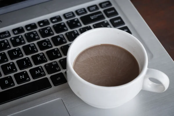 Computer and coffee cup Stock Photos, Royalty Free Computer and coffee ...