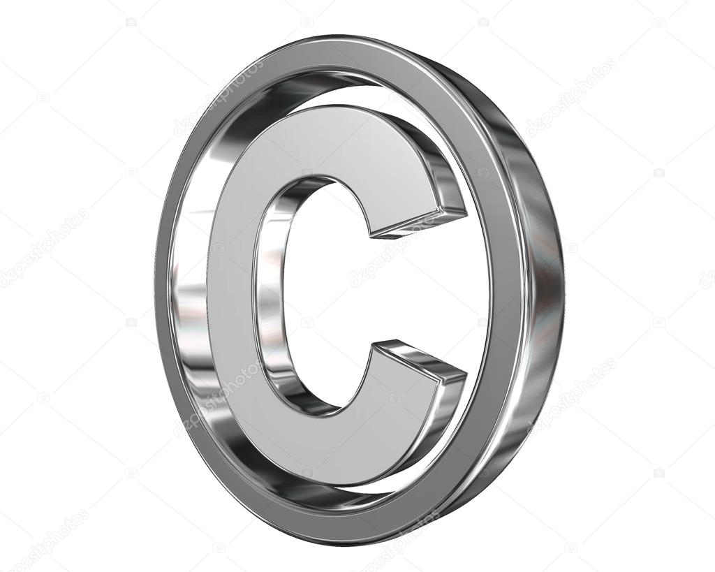 Symbol copyright symbol on a white background — Stock Photo © avatap ...
