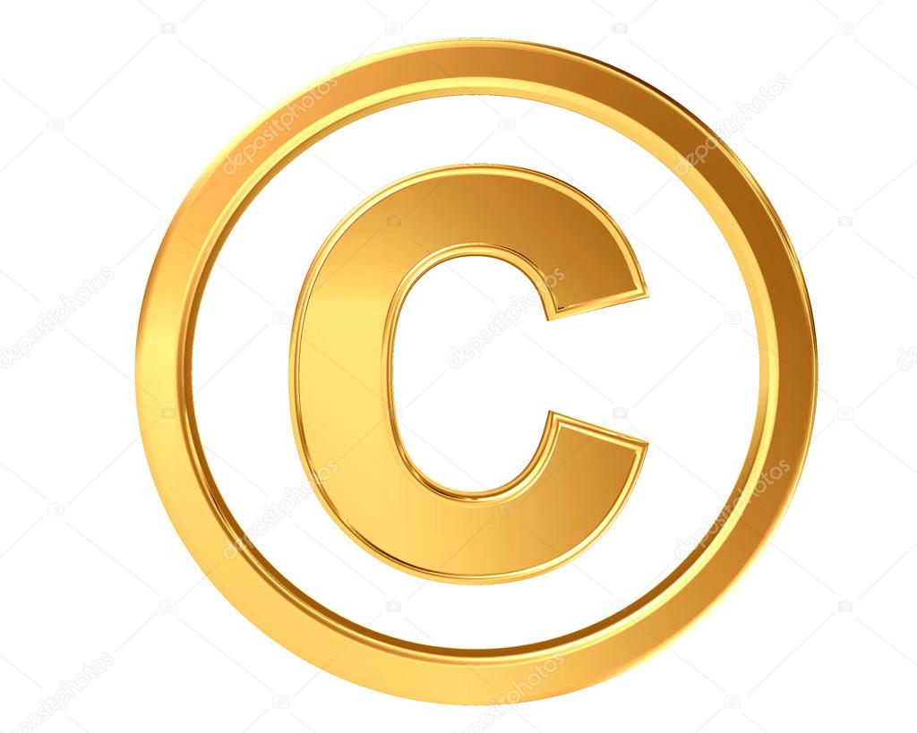 Symbol copyright symbol on a white background — Stock Photo © avatap ...