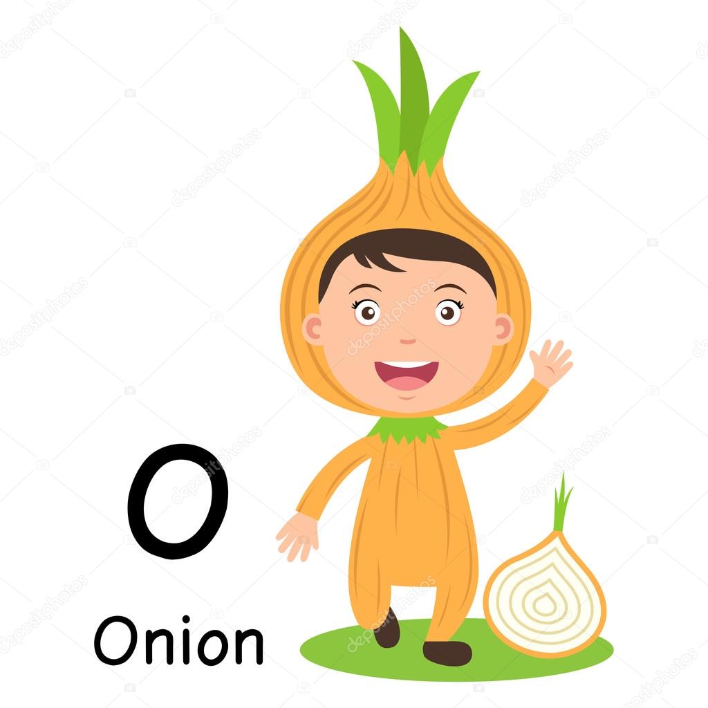 Alphabet Letter O-onion,vector Stock Illustration by ©jehsomwang #116906452