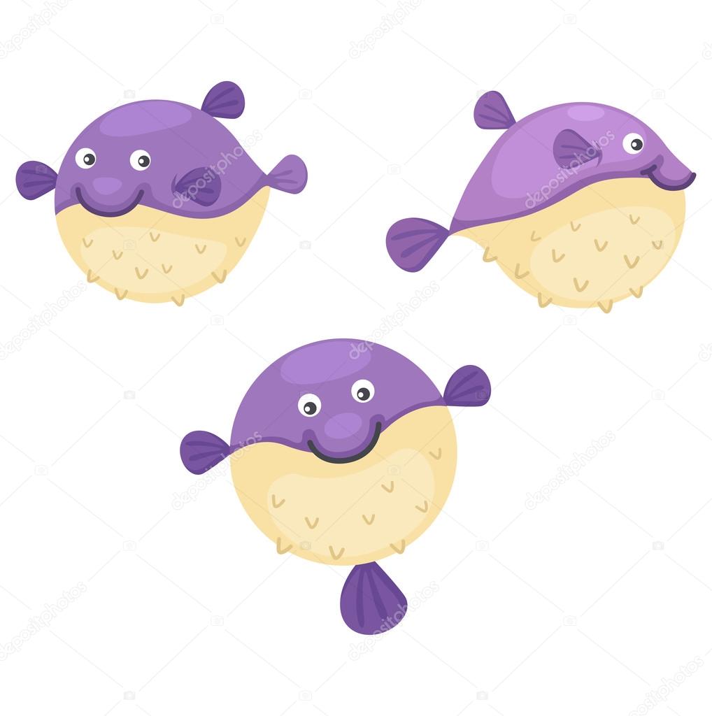 Puffer fish vector Stock Vector Image by ©jehsomwang #57464863