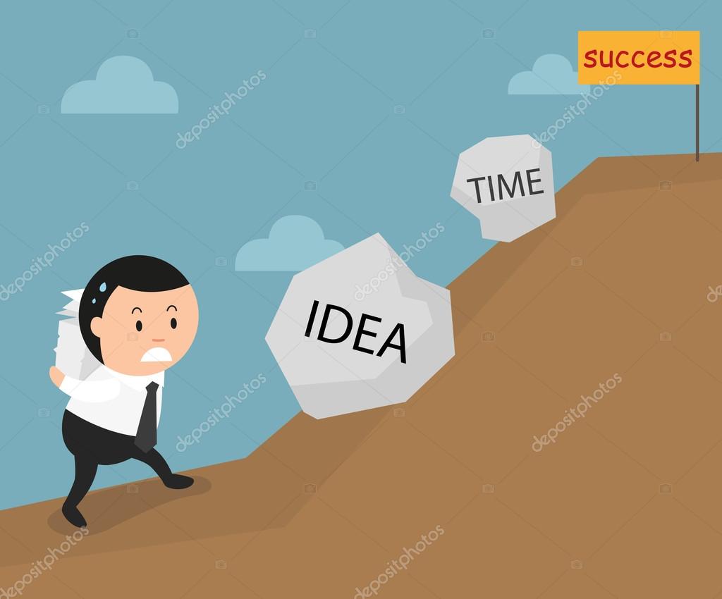 Los obstáculos en el camino hacia el éxito son la idea y el tiempo ...