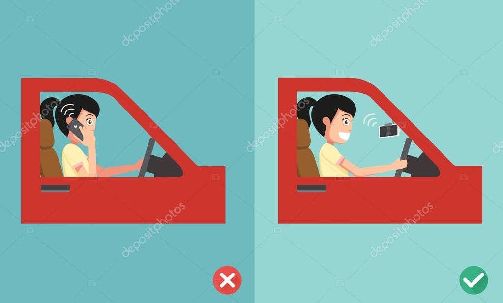 Texting And Driving Clipart