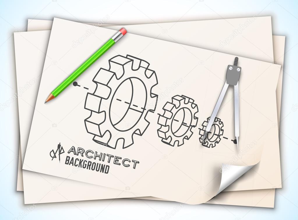 Architect background concept Stock Vector Image by ©ChocoStar #57673405