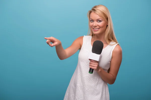 Tv presenter Stock Photos, Royalty Free Tv presenter Images | Depositphotos