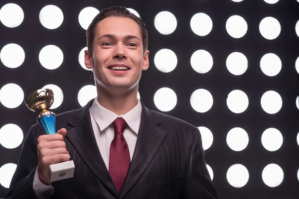 Attractive star TV presenter Stock Photo by ©yacobchuk1 55533679