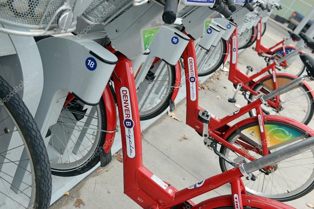 Denver Cycle, a Bicycle share program in Colorado – Stock Editorial ...