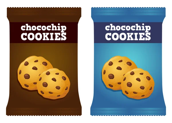 Mockup empaque galletas imágenes de stock de arte vectorial | Depositphotos