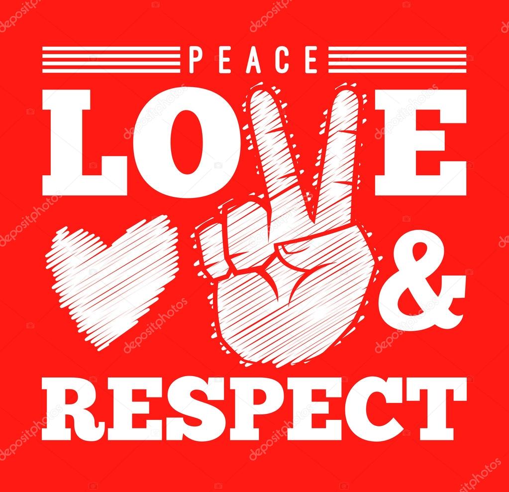 평화 사랑 및 존경 상징 스톡 벡터 - ©yusak_p 92267024