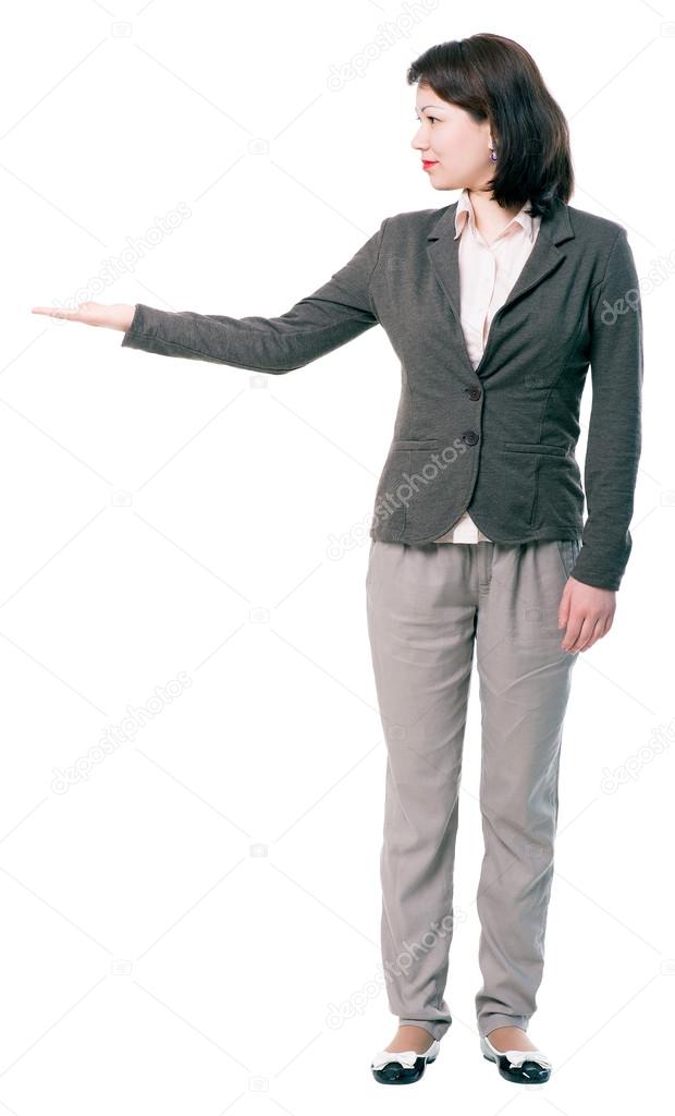 Cutout Woman In Presenting Pose Profile View Stock Photo by ©design@tmx ...