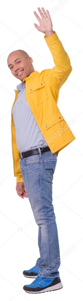 Half-Turned Man Saying Bye Cutout — Stock Photo © design@tmx.com.ua ...