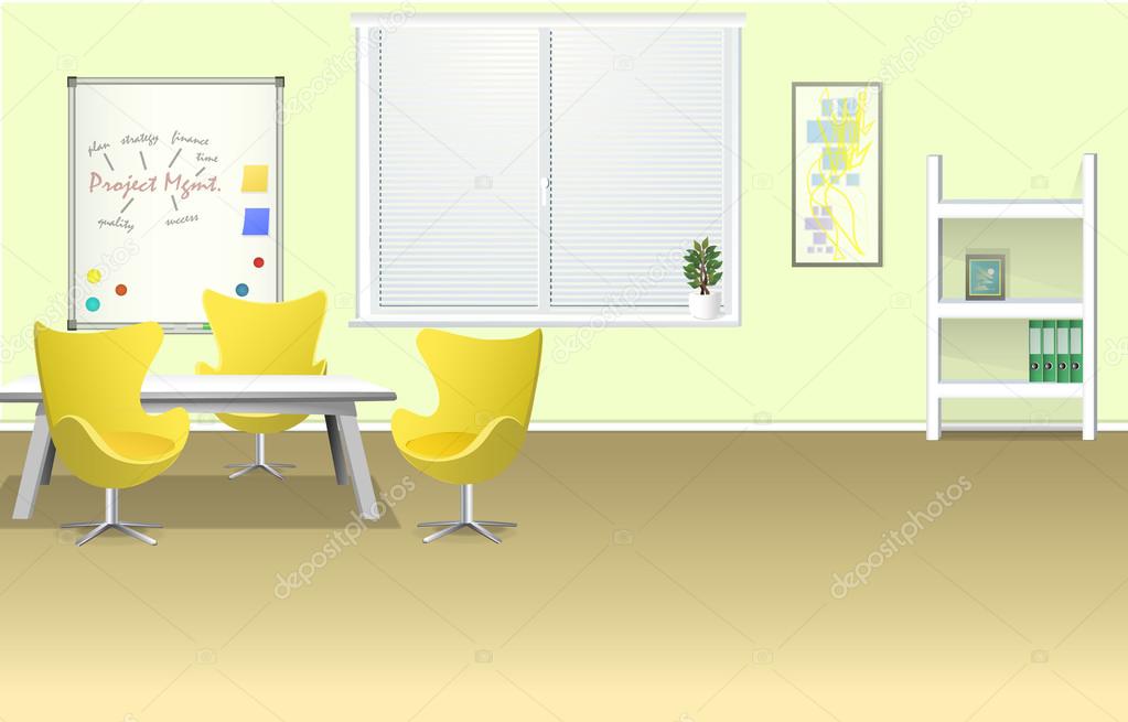 Modern Room Trainings with Board — Stock Vector © design@tmx.com.ua ...