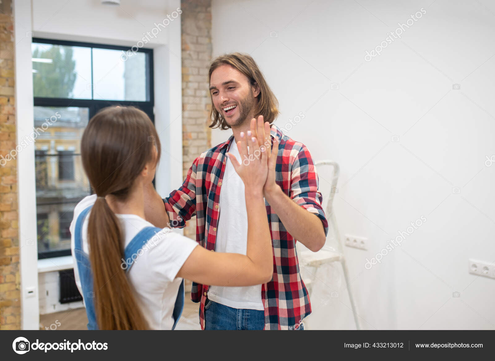 Happy couple claping hands and feeling happy Stock Photo by ©Dmyrto_Z ...