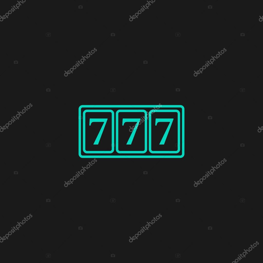 Simple icon 777. Stock Vector Image by ©burntime555 #103341180
