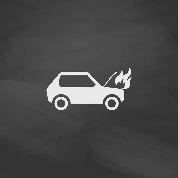 Car fire icon Stock Vector by ©burntime555 80536916