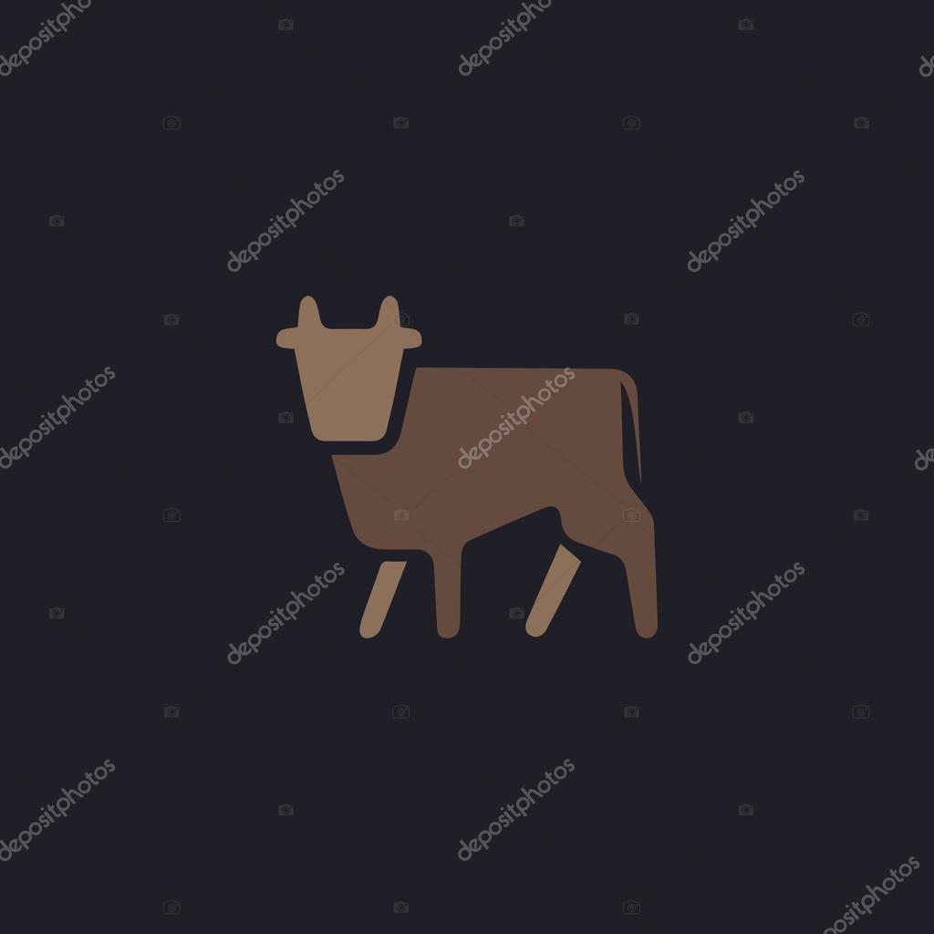 Cow computer symbol Stock Vector by ©burntime555 #124254662