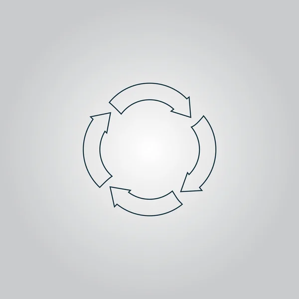 Four part cycle diagram in one color Stock Vector Image by ©igoror ...