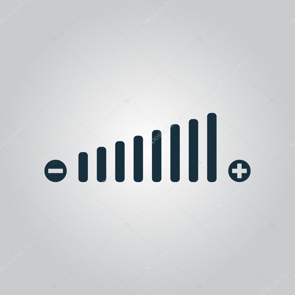 Volume adjustment symbol web icon. Stock Vector by ©burntime555 81029114