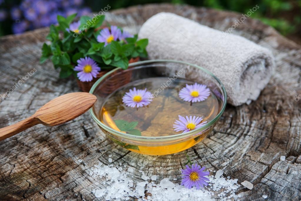 Spa and wellness setting with sea salt Stock Photo by ©jutar 65977889