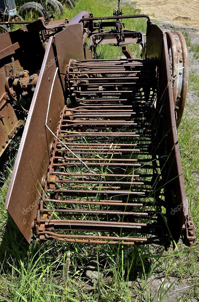 Old potato digger chain — Stock Photo © fiskness #117482040