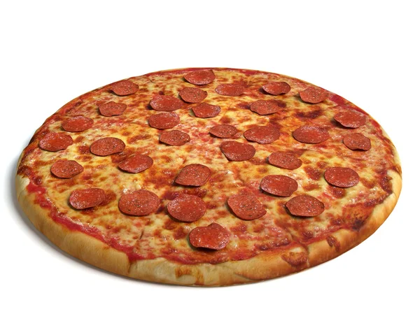 Pepperoni pizza slice — Stock Photo © wesabrams #43517767