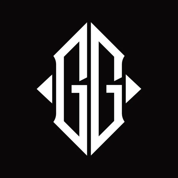 Gg logo Vektor Stok, Ilustrasi Gg logo Bebas Royalti | Depositphotos