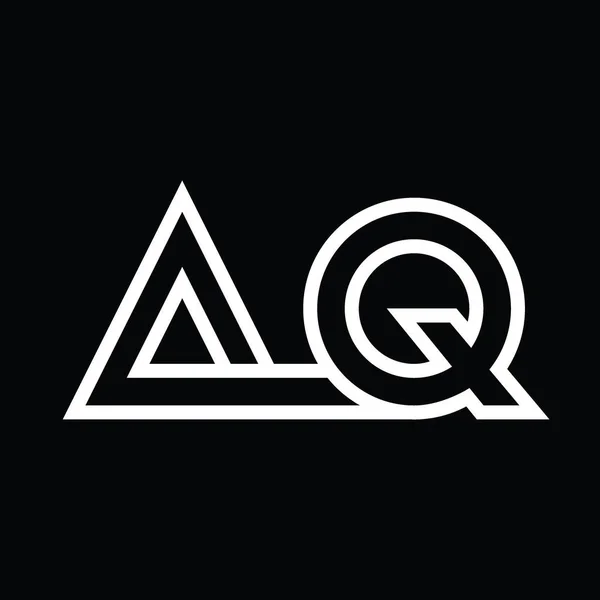 Diseño del logotipo de aq imágenes de stock de arte vectorial | Depositphotos