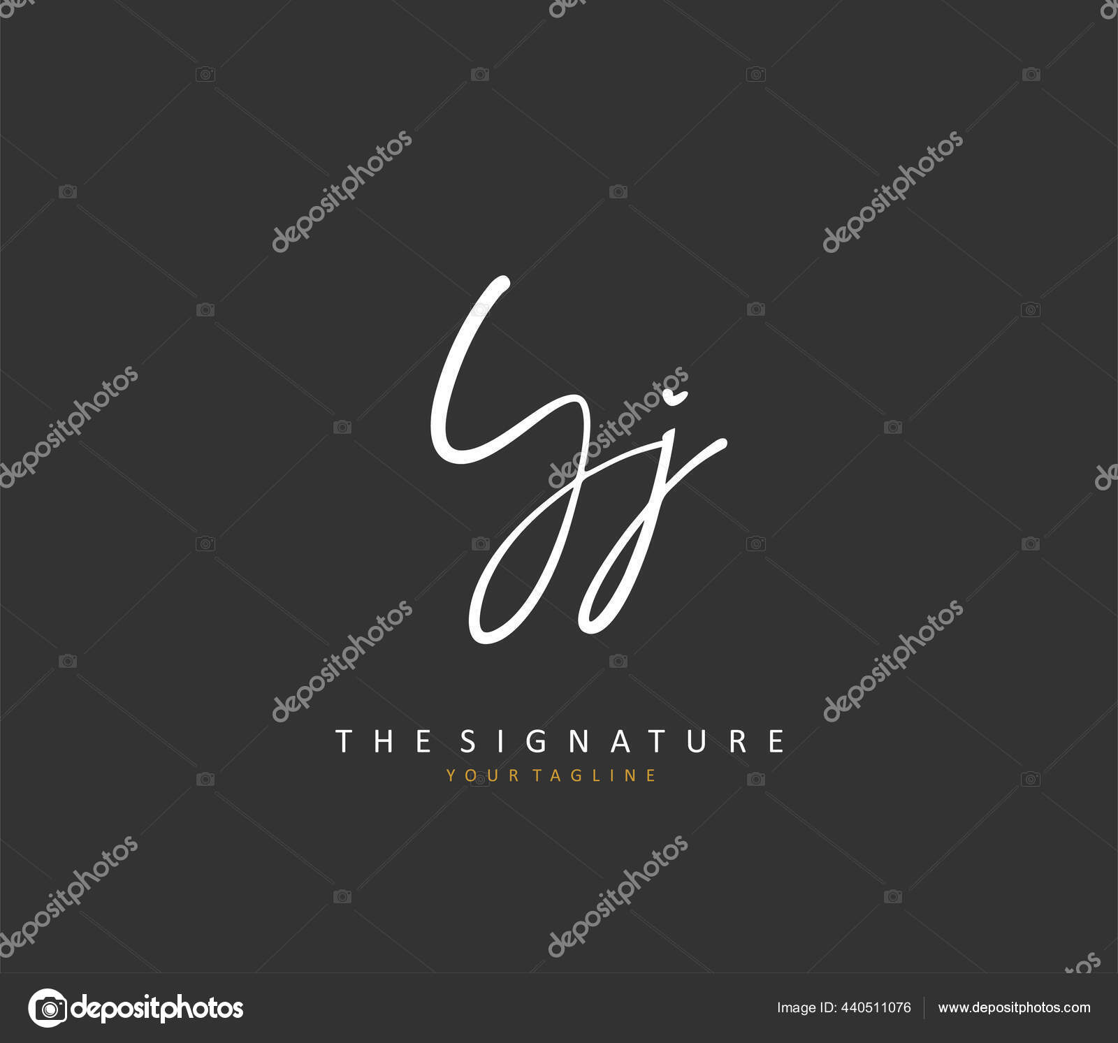Initial Letter Handwriting Signature Logo Concept Handwriting Initial Logo Template Stock Vector ...