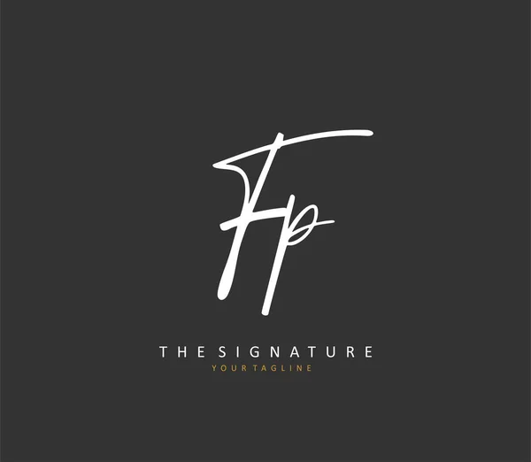 Initial Letter Handwriting Signature Logo Concept Handwriting Initial Logo Template Stock Vector ...